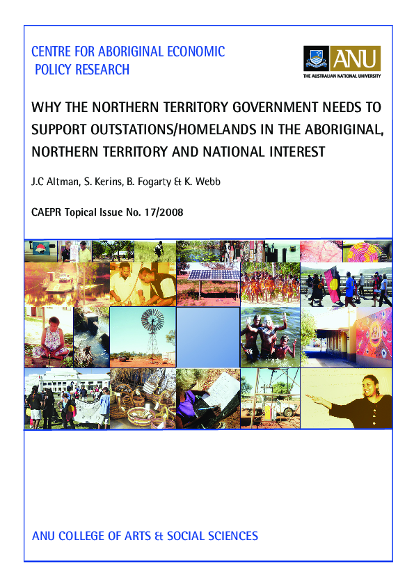 (PDF) Why the Northern Territory Government needs to support ...