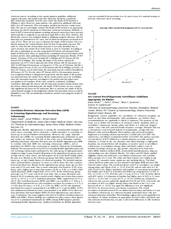 (PDF) Tu1492 Are Current Post-Polypectomy Surveillance Guidelines ...