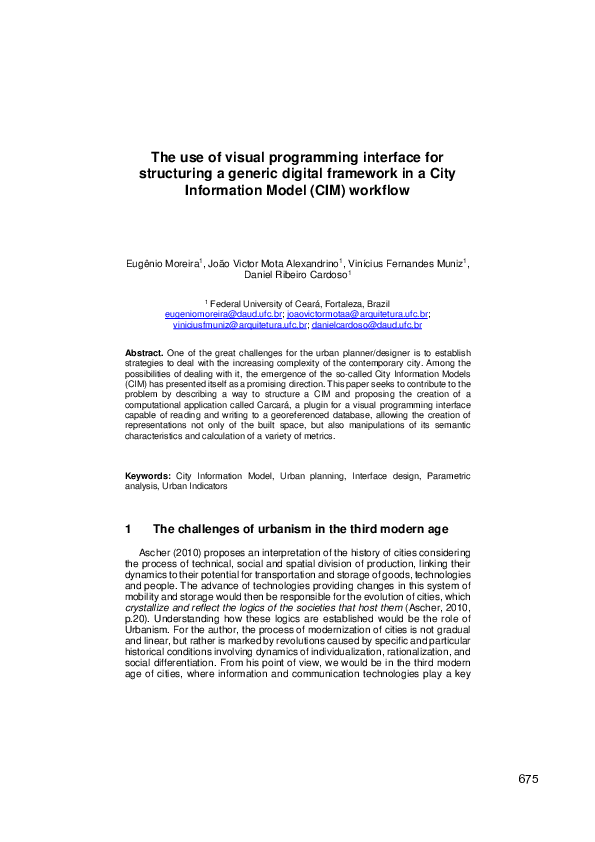 (PDF) The use of visual programming interface for structuring a generic ...