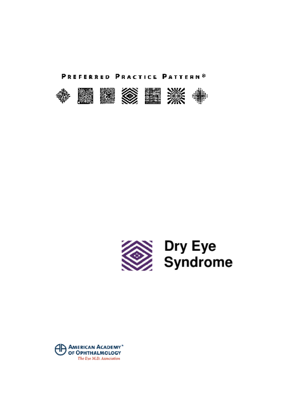 (PDF) Dry eye syndrome