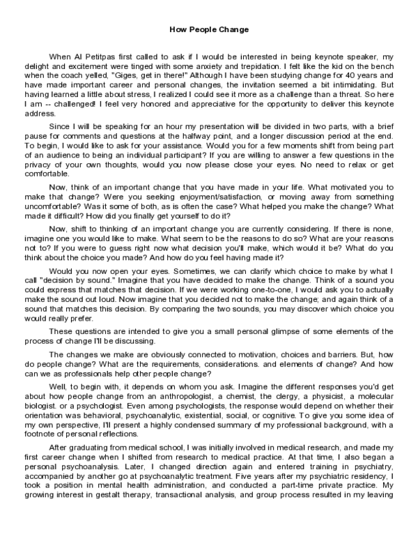 (PDF) How People Change