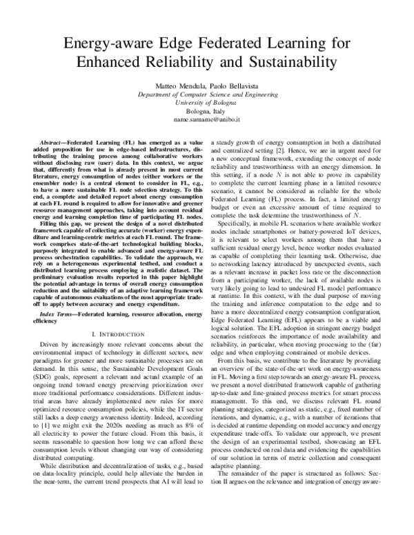 (PDF) Energy-aware Edge Federated Learning for Enhanced Reliability and ...