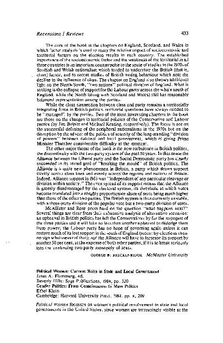 (PDF) Political Women: Current Roles in State and Local Government ...