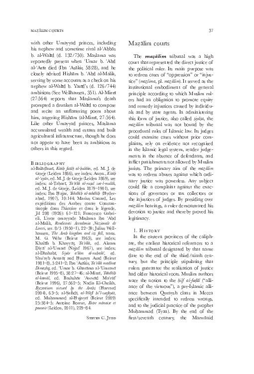 (PDF) Mazalim courts