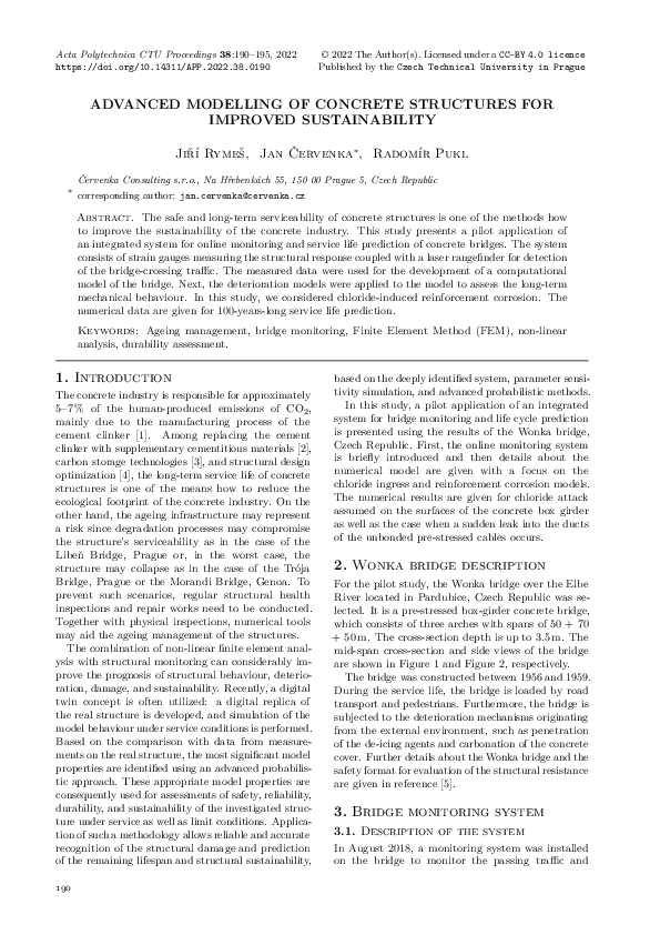 (PDF) Advanced modelling of concrete structures for improved sustainability