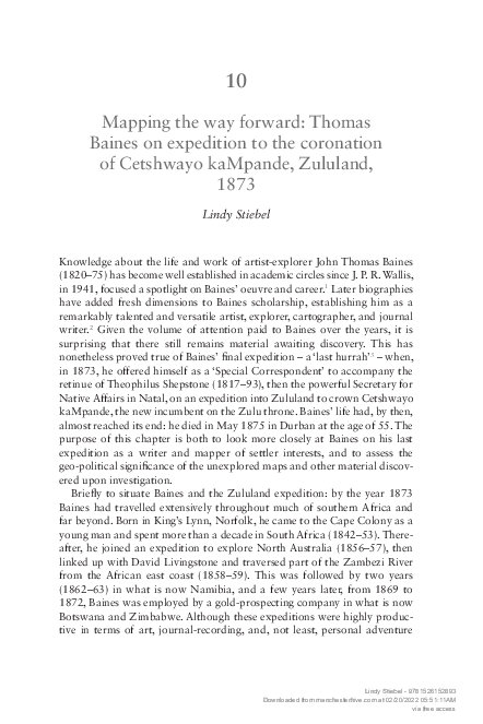 (PDF) Mapping the way forward