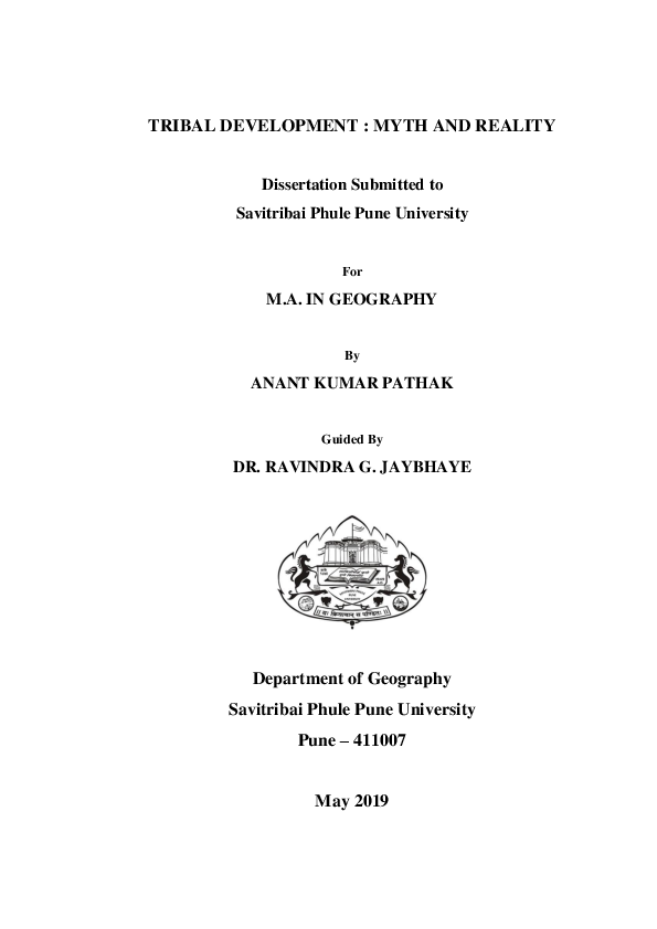 (PDF) Tribal Development: Myth and Reality