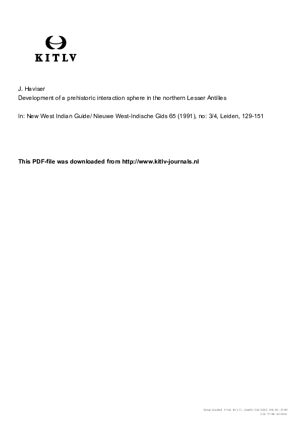 (PDF) Development of a prehistoric interaction sphere in the northern ...