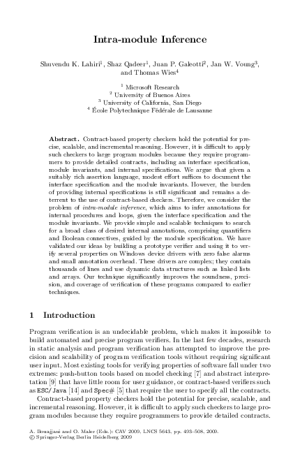 (PDF) Intra-module Inference