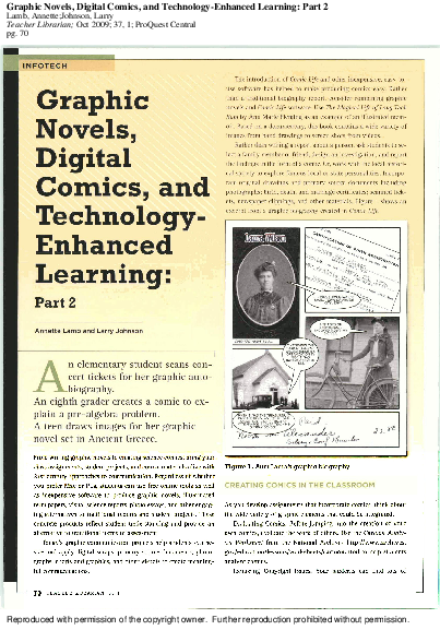 (PDF) Graphic Novels, Digital Comics, and Technology – Enhanced ...