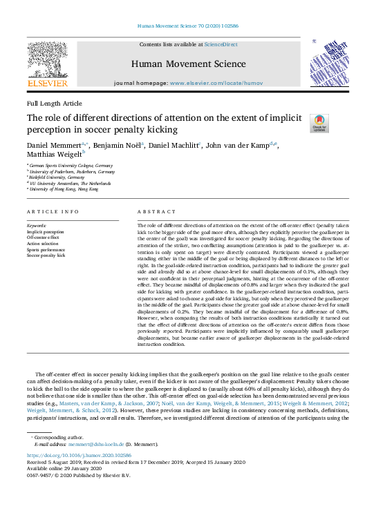 (PDF) The role of different directions of attention on the extent of ...