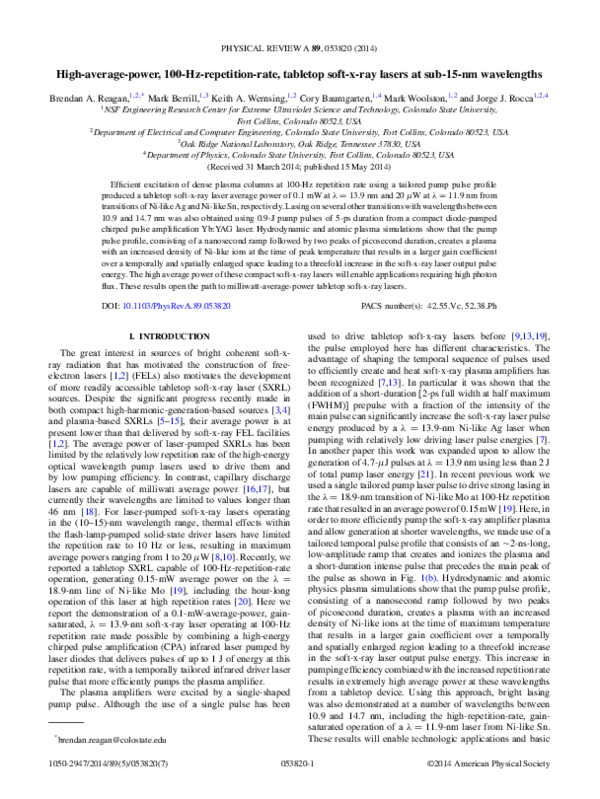 (PDF) High-average-power, 100-Hz-repetition-rate, tabletop soft-x-ray ...