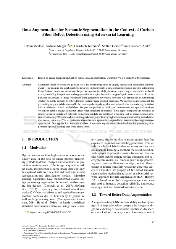 Pdf Data Augmentation For Semantic Segmentation In The Context Of
