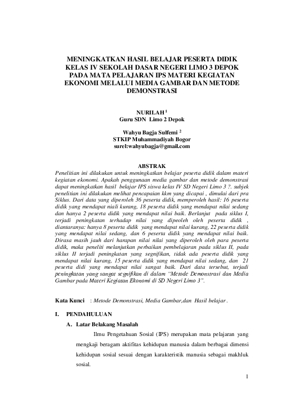 (PDF) Meningkatkan Hasil Belajar Peserta Didik Kelas IV Sekolah Dasar ...