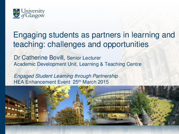 (PDF) Engaging students as partners in learning and teaching ...