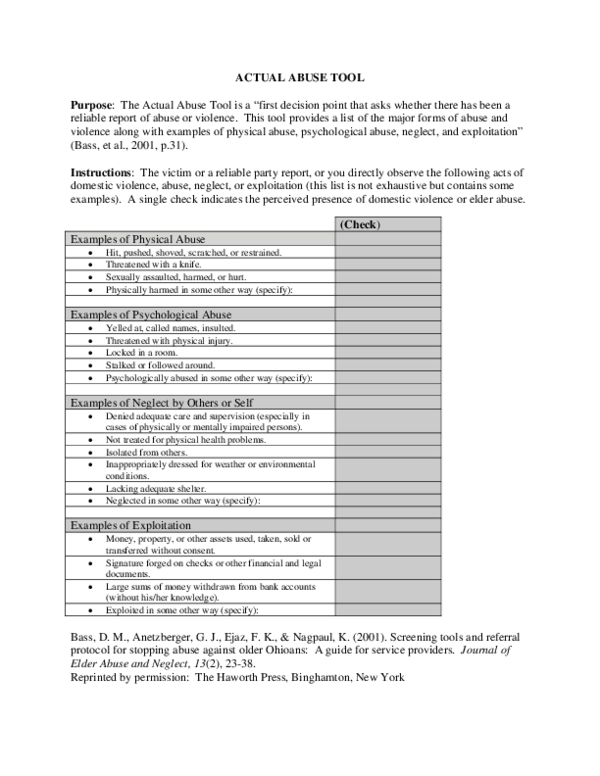 (PDF) Actual Abuse Tool