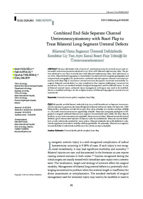 (PDF) Combined End-Side Separate Channel Ureteroneocystostomy with ...