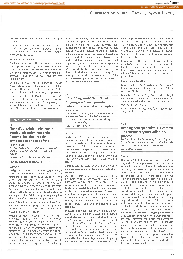 (PDF) Keeping concept analysis in context - a confirmatory and ...