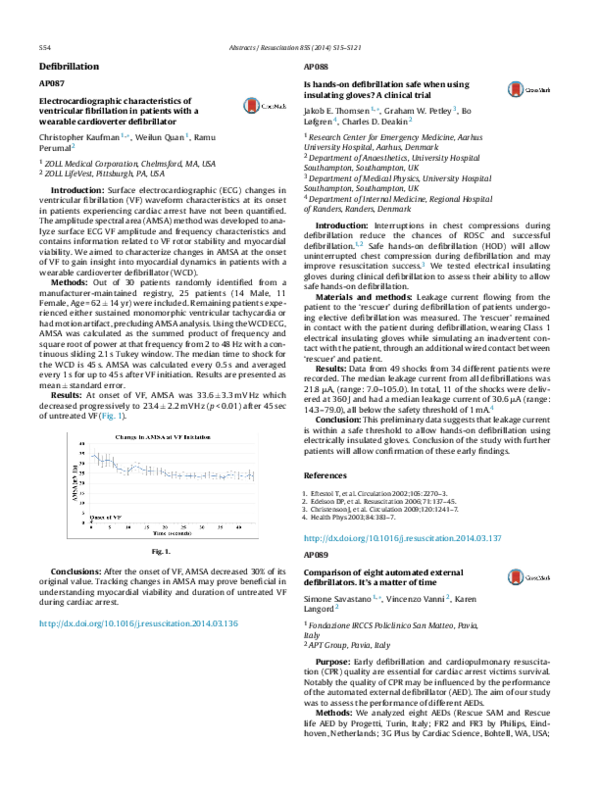 (PDF) Comparison of eight automated external defibrillators. It's a ...