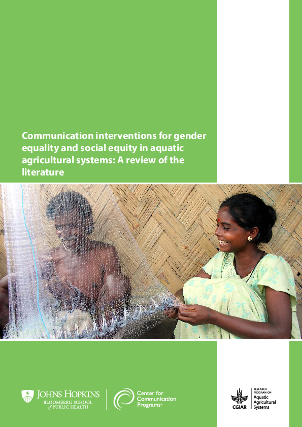 (PDF) Communication interventions for gender equality and social equity ...