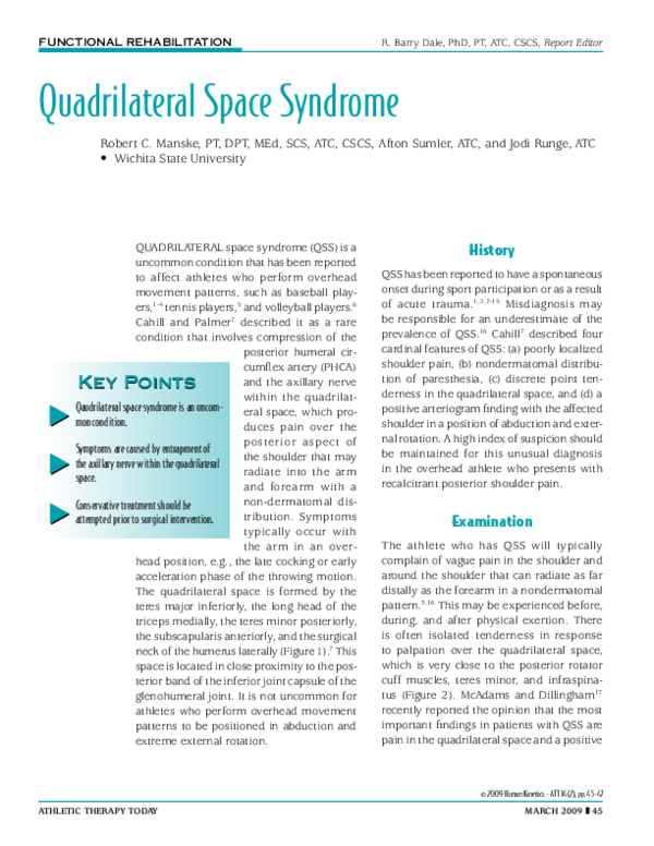 (PDF) Quadrilateral Space Syndrome