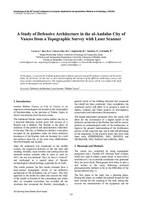 (PDF) A Study of Defensive Architecture in the al-Andalus City of Vascos from a Topographic ...