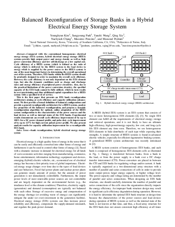(PDF) Balanced reconfiguration of storage banks in a hybrid electrical ...