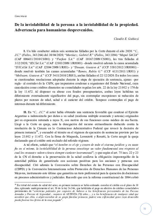(PDF) (2021) De la inviolabilidad de la persona a la inviolabilidad de ...