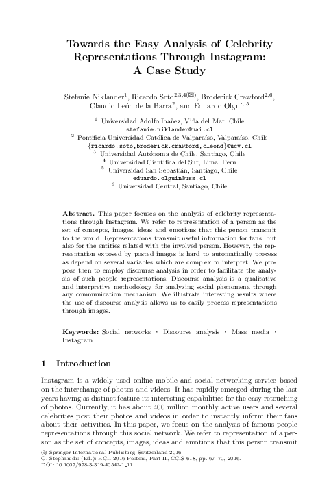 (PDF) Towards the Easy Analysis of Celebrity Representations Through ...