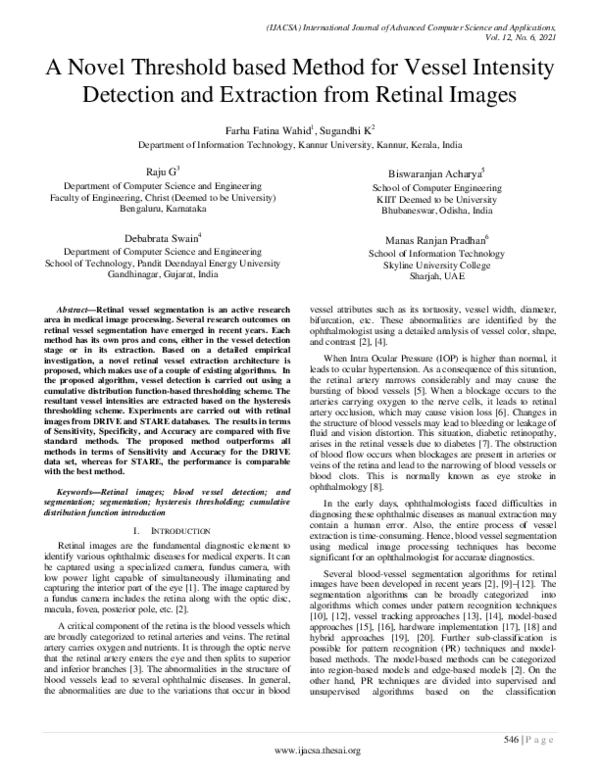 (PDF) A Novel Threshold based Method for Vessel Intensity Detection and Extraction from Retinal ...
