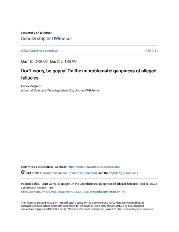 (PDF) Don’t worry, be gappy! On the unproblematic gappiness of alleged ...