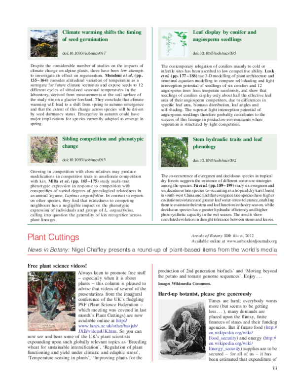 (PDF) Plant Cuttings
