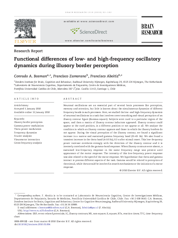 (PDF) Functional differences of low- and high-frequency oscillatory dynamics during illusory ...