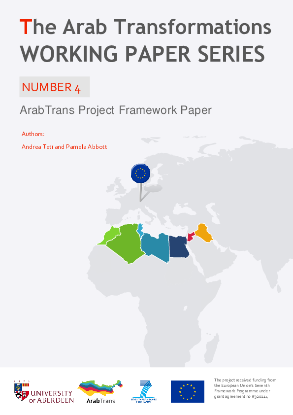 (PDF) Arab Transformations Framework Project Paper
