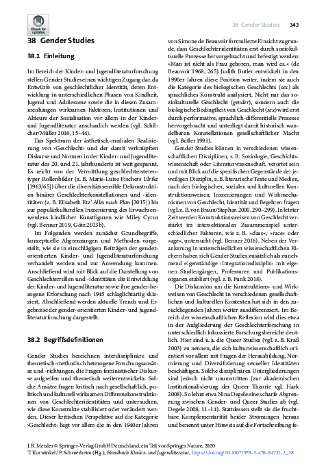 (PDF) Gender Studies