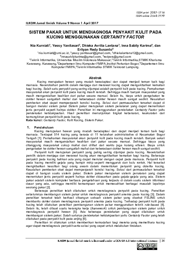 (PDF) Sistem Pakar untuk mendiagnosa penyakit kulit pada anjing ...