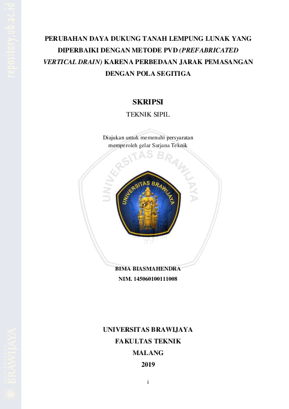 (PDF) Perubahan Daya Dukung Tanah Lempung Lunak Yang Diperbaiki Dengan ...