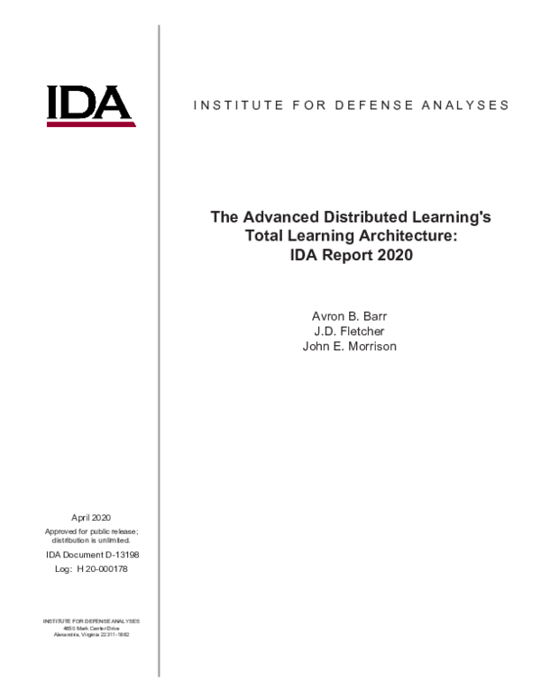 (PDF) The Advanced Distributed Learning's Total Learning Architecture ...