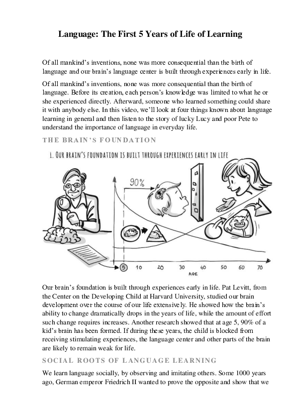 (PDF) Language: The First 5 Years of Life of Learning