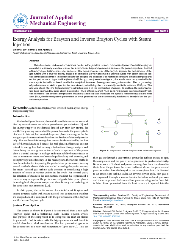 (PDF) Journal of Applied Mechanical Engineering