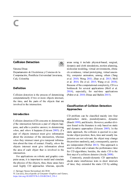 (PDF) Collision Detection | Simena Dinas - Academia.edu (PDF) Collision Detection | Simena Dinas - Academia.edu