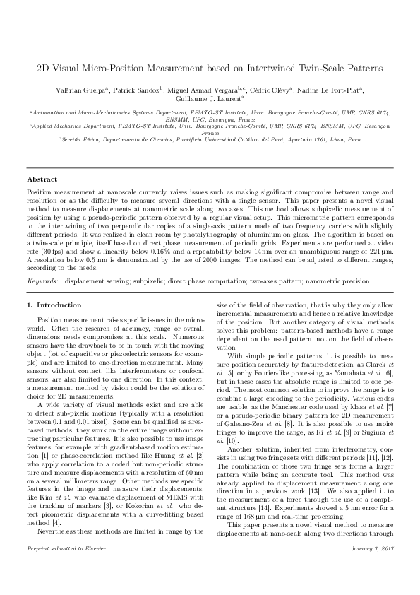 (PDF) 2D visual micro-position measurement based on intertwined twin ...