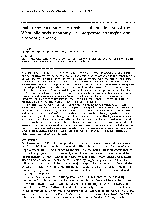 (PDF) Inside the rust belt: an analysis of the decline of the West ...