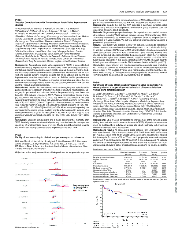 (PDF) P1674Vascular Complications with Transcatheter Aortic Valve ...