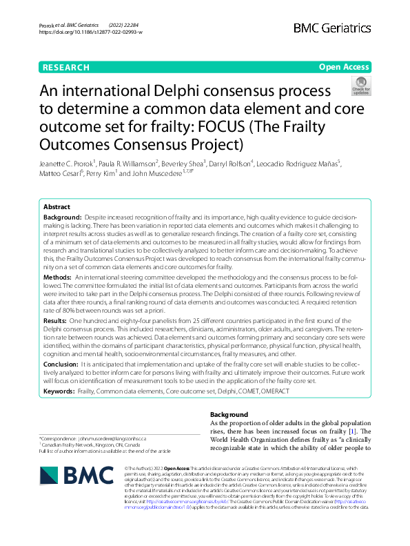 (PDF) An international Delphi consensus process to determine a common ...