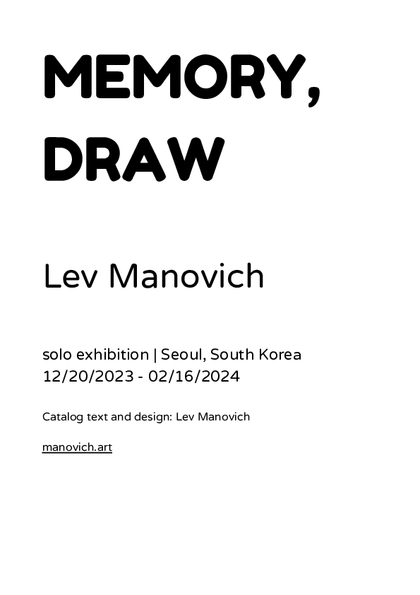 (PDF) MEMORY, DRAW