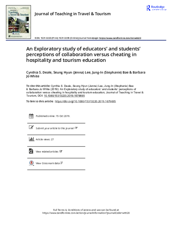 (PDF) An Exploratory study of educators’ and students’ perceptions of ...