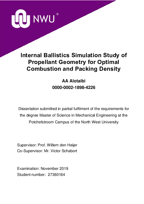 (PDF) Internal Ballistics Simulation Study of Propellant Geometry for ...