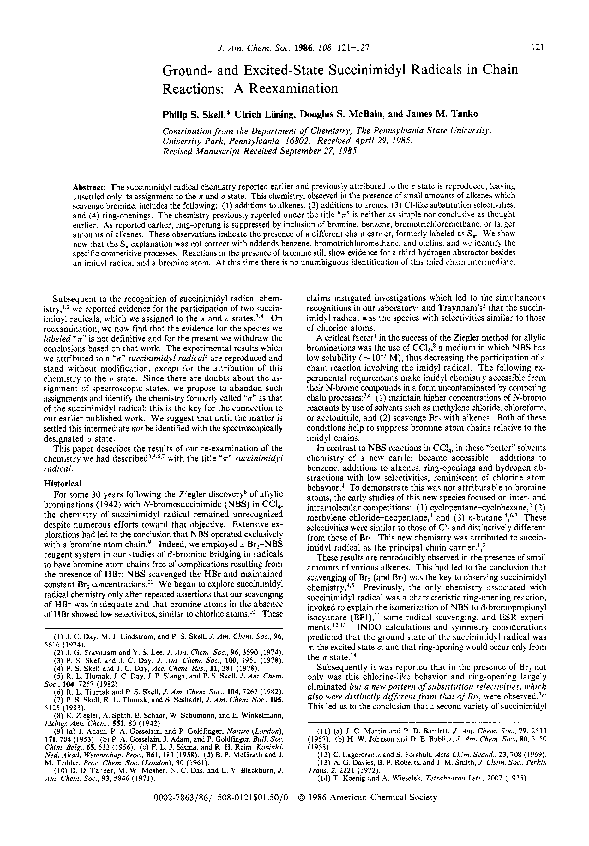(PDF) Ground- and excited-state succinimidyl radicals in chain ...