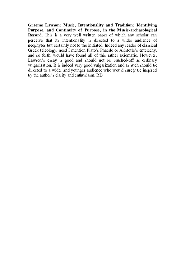(DOC) Richard Dumbrill's review of: Graeme Lawson: Music ...